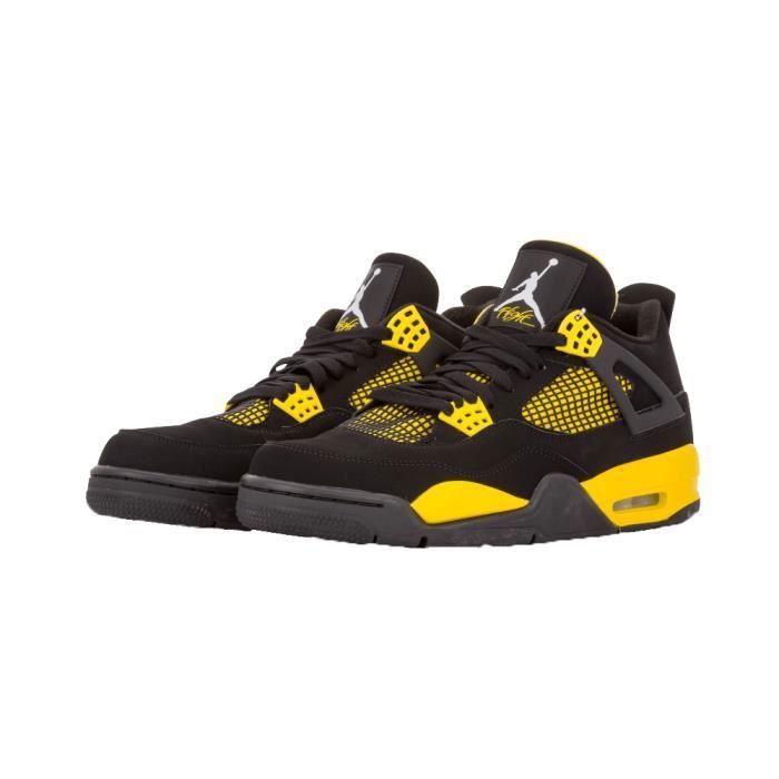 Baskets AIR-JORDAN 4 FDJFLFGFH Thunder Yellow Homme et Femme Jaune ...