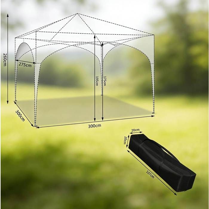 Structure de jardin avec toit de protection, adaptée pour veranda et ...