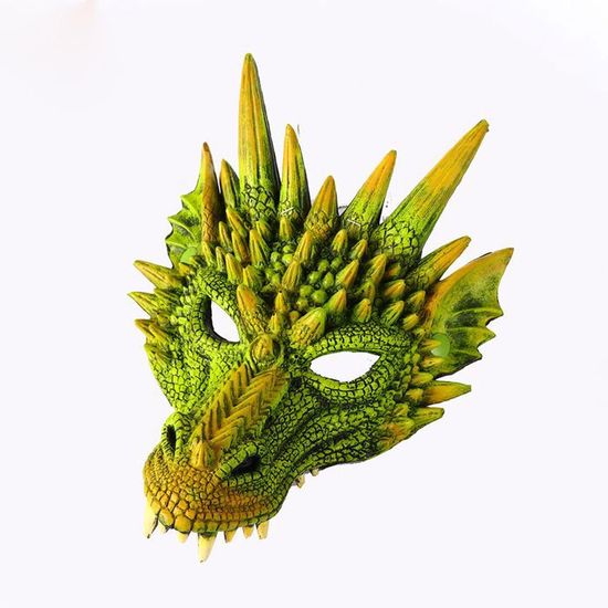 VITATA Masque Dragon Halloween - Masque 3D PU Mousse Réaliste ...