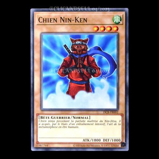 Carte YU-GI-OH DCR-FR002 Chien Nin-Ken - Cdiscount Jeux - Jouets