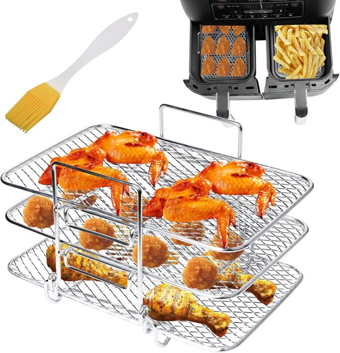 Support de friteuse à air compatible avec friteuse à air double Ninja/Tower, AF300UK AF400UK ...