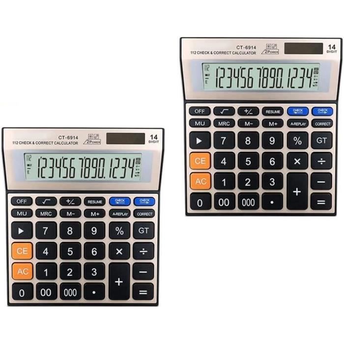Calculatrices Grand Écran, Calculatrices De Bureau Standard ...