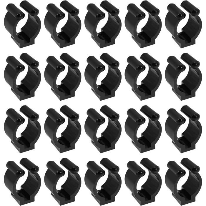 20pcs Clips de Rangement Muraux pour Canne à Pêche Pinces Support Organisateur Clip Stockage ...