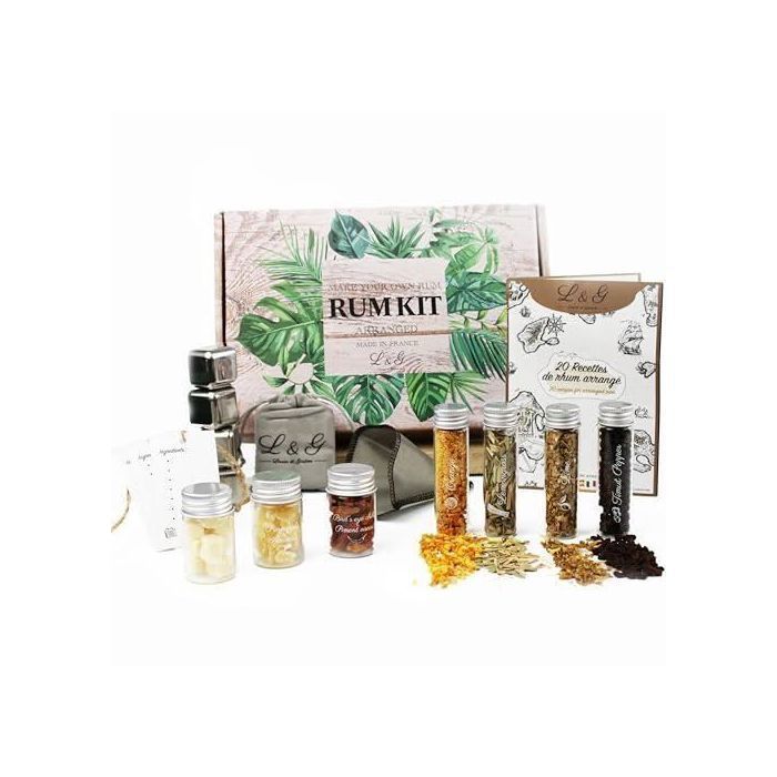L&G® Kit Découverte d'Épices pour Rhum Personnalisé - Coffret DIY ...