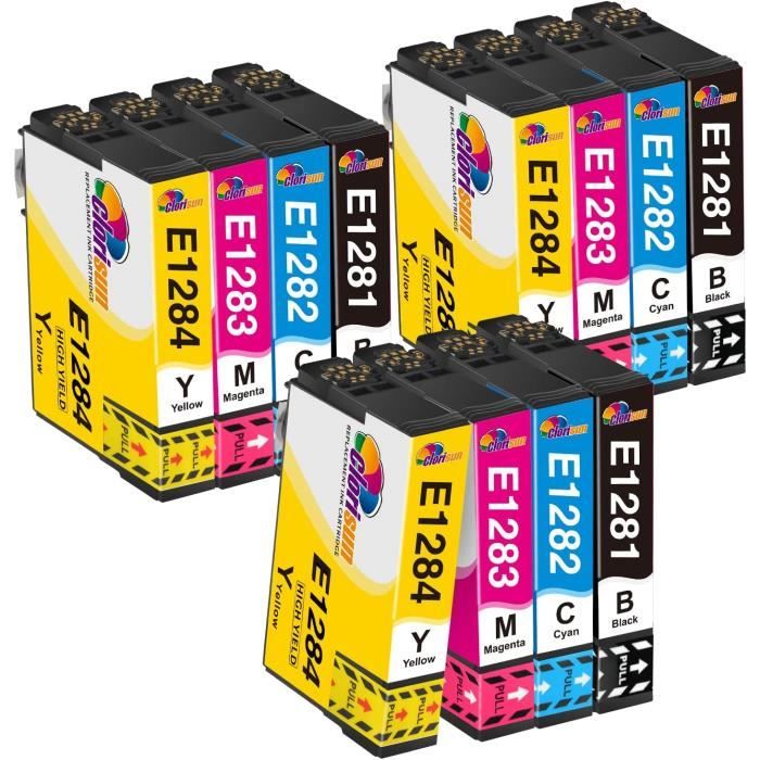 LIWI-T1285 Cartouche d'encre Compatible pour Epson T1281 T1282 T1283 ...