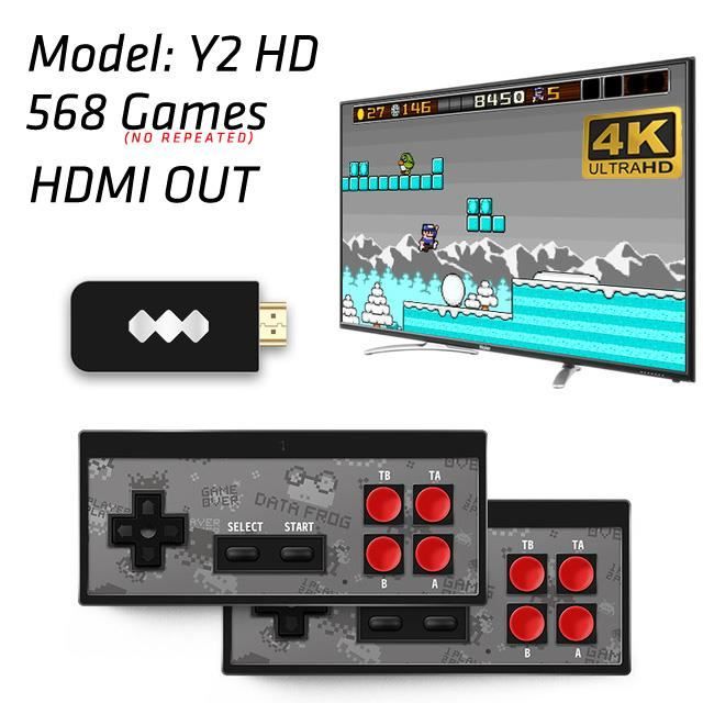 4K HDMI Console de jeux vidéo Mini-console rétro Contrôleur sans fil ...