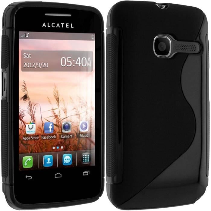 Etui Silicone Alcatel One Touch Tribe 3040 D Noir - Cdiscount Téléphonie