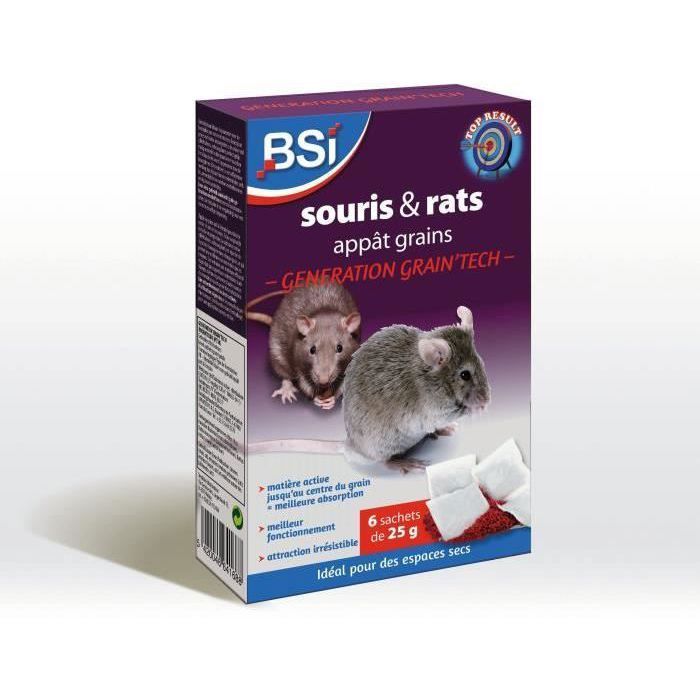 BSI - Anti-rats et souris 150g - Efficacité radicale - Generation grain ...