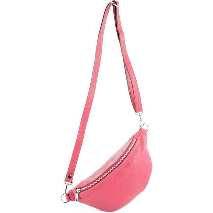 T211 Sac Banane Italien Medium En Cuir Souple, Gum Bulle, Small[u171 ...