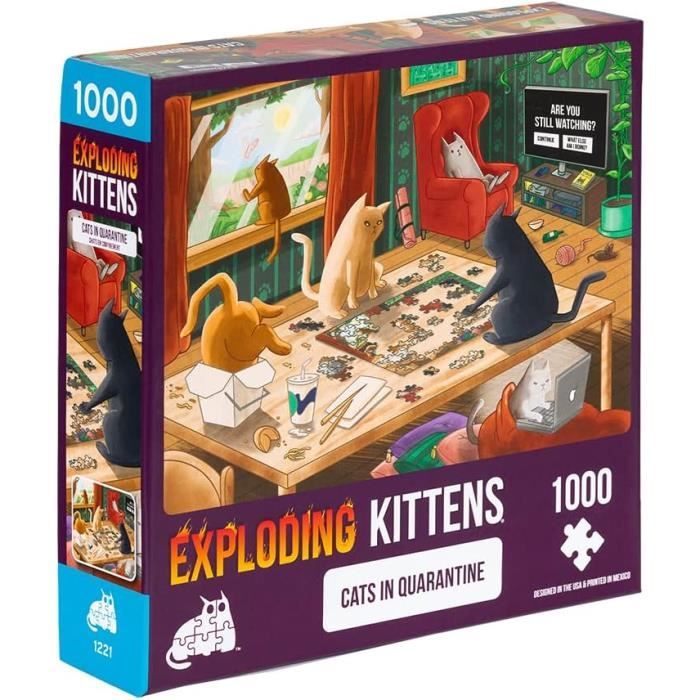 Jigsaw Puzzles For Adults - Cats In Quarantine 1000 Piece Jigsaw ...
