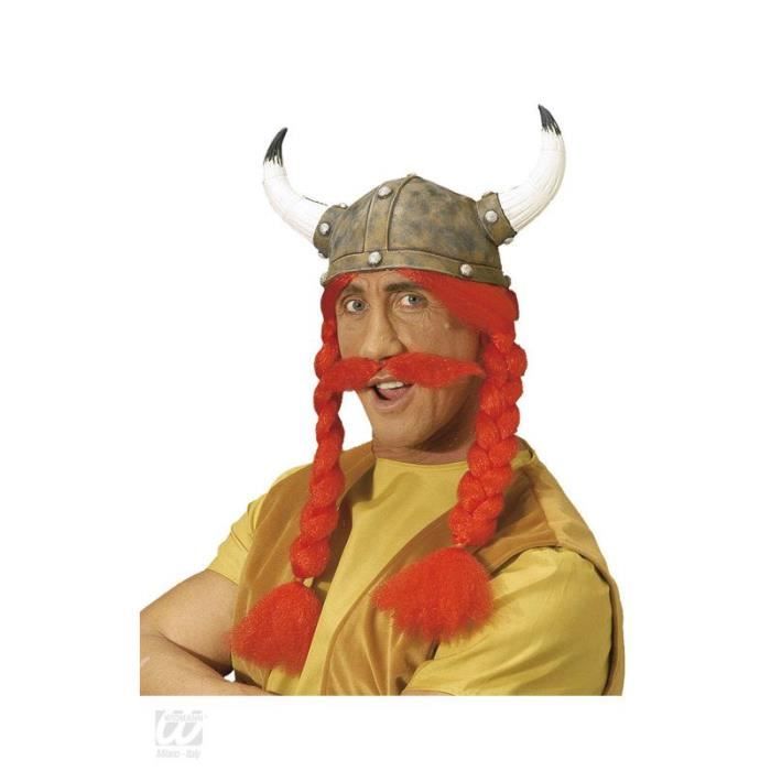 Casque gaulois avec des tresses et barbe - Cdiscount Jeux - Jouets