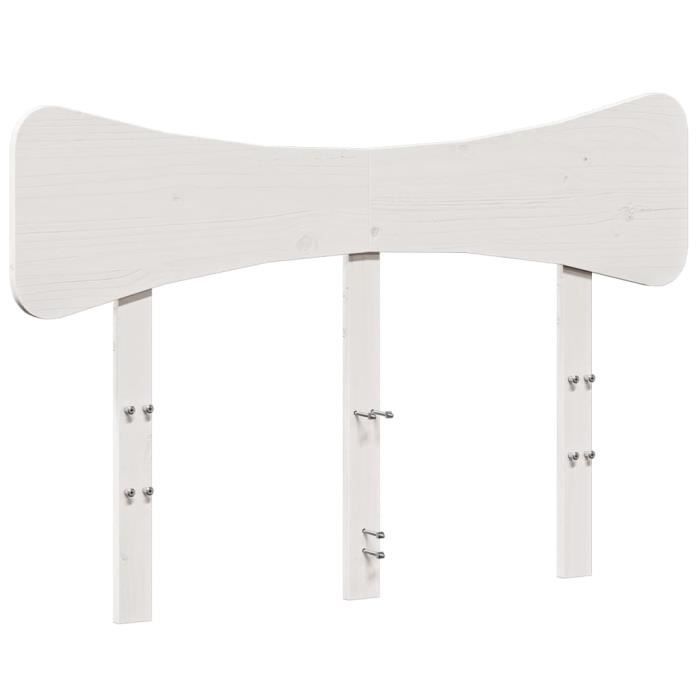 POU Tête de lit blanc 120 cm bois massif de pin KO7167 AB844786 ...