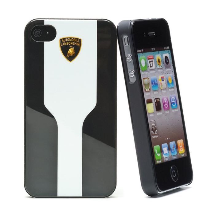 Coque iPhone 4 lamborghini noire et blanche - Cdiscount Téléphonie