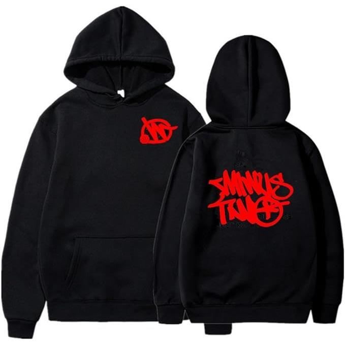 Sweat à capuche - Ample Minus Two - Hip Hop - Manches longues ...