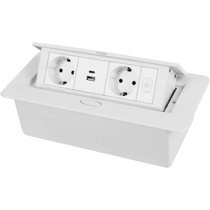 Prises Rétractables, Multiprise, Bloc Multiprise 2 Voies, Prise De ...