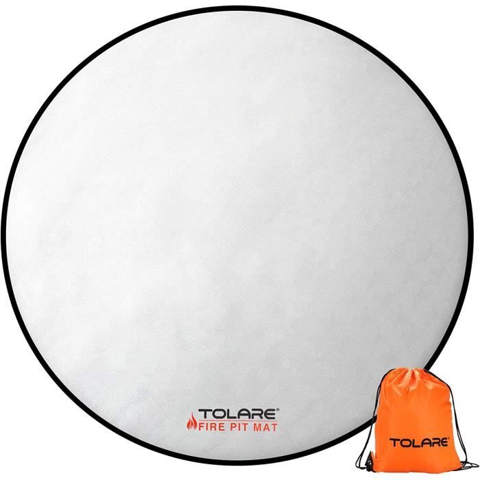 Tolare Tapis Ignifuge 61 CM, Tapis De Foyer pour Terrasse, Tapis De ...