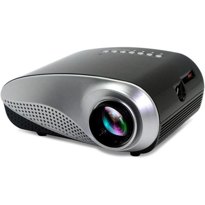 Projecteur Mini Projecteur Domestique Led Projecteur Hd 1080P,Black ...