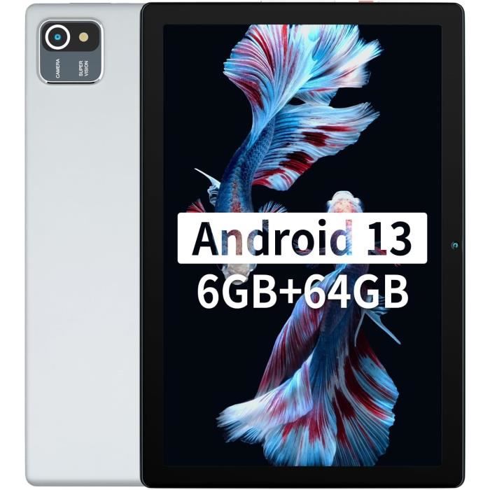 Tablette 10 Pouces, Tablette Android 13 Avec Processeur Quad Core, 6 Go ...