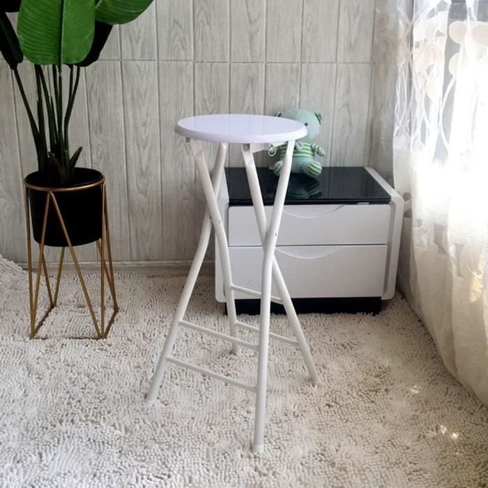 Tabouret De Bar Pliable Chaise De Bar De Cuisine Avec Repose-Pied 60Cm ...