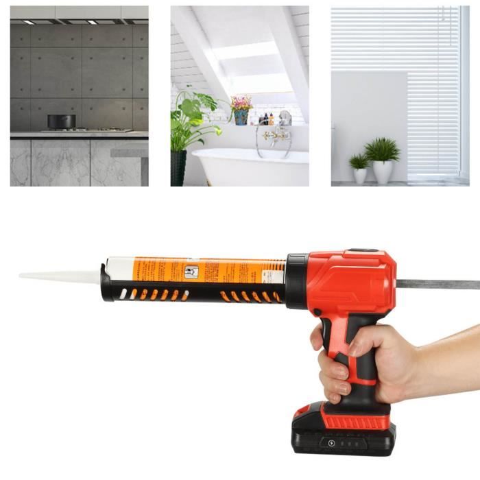 Pistolet à calfeutrer électrique Pistolet à Calfeutrer sans Fil, 4 ...