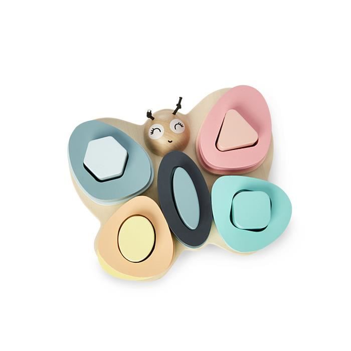 VERTBAUDET Papillon des formes à encastrer multicolore TU - Cdiscount ...