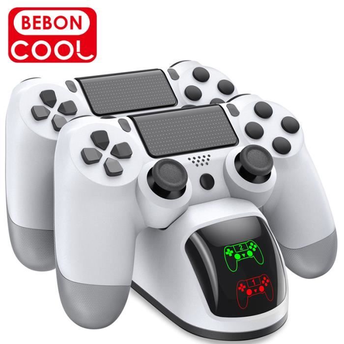 W20 - Station de charge rapide à double poignée USB pour PS4, Support ...