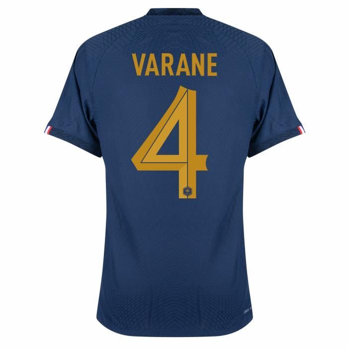 Maillot de Foot Maillot EQUIPE de FRANCEx VARANE 2022 Coupe du Monde ...