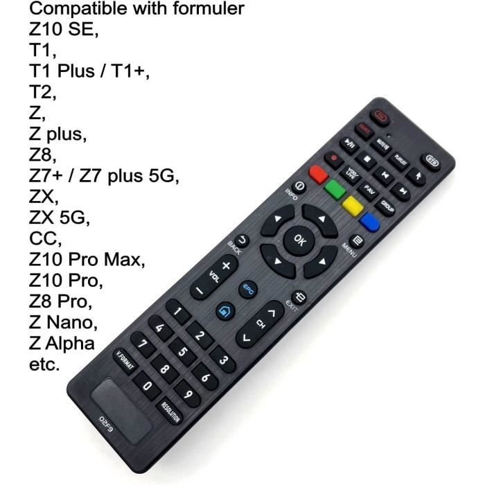 Remplacement Télécommande Pour Formuler Boîtier Tv Z10 Se, Compatible ...