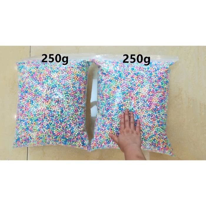 Multi 7-9mm 500g-Perles en polystyrène marron sans saignement, Pour Mini boules de mousse ...