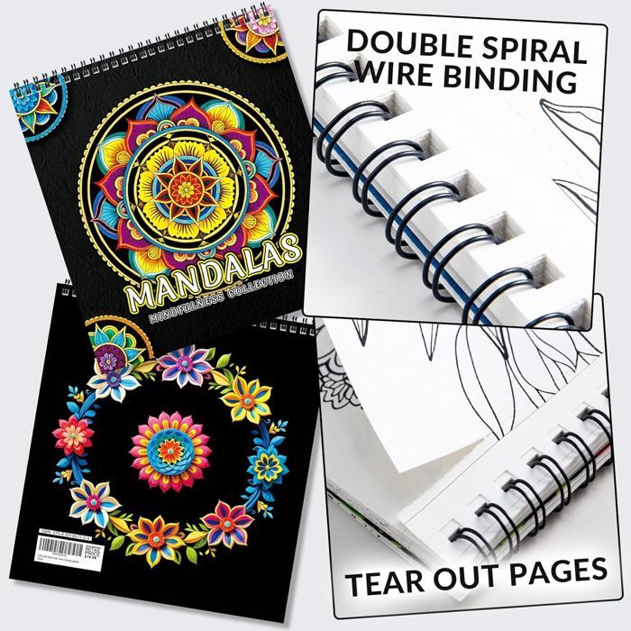 Cahier de Coloriage Adulte Anti-Stress avec 32 Mandalas Relaxants ...