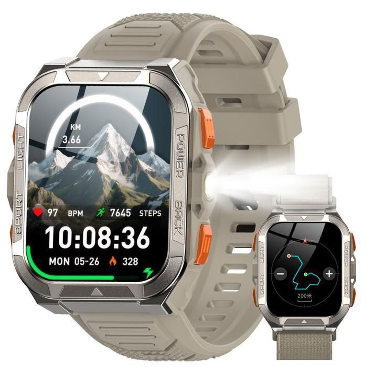 Montre Connectée Femme Appels Bluetooth 1.8" Smartwatch Fréquence ...