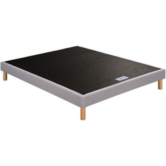 Sommier à lattes 140 x 190 SIMMONS - 4 pieds bois - Caisse en bois ...