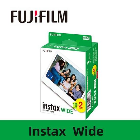 Papier photo Fujifilm Instax WIDE - 20 feuilles - Blanc - Cdiscount ...