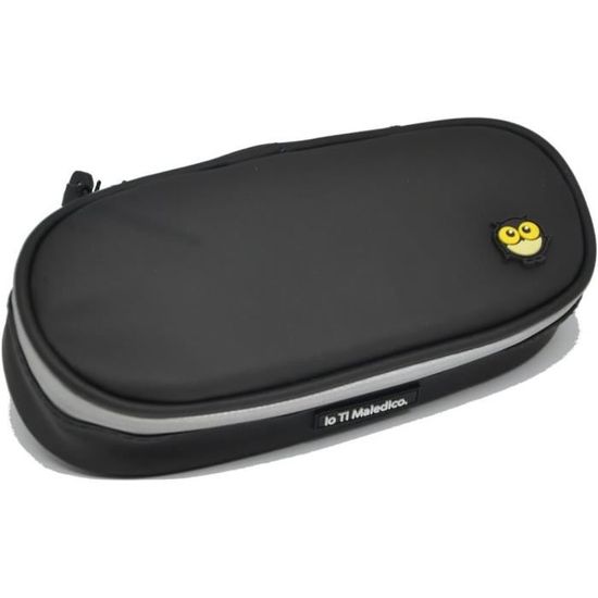 Je Ti Maledico Trousse Ovale Organisé À Crayons Et Couleurs Hibou Noir ...