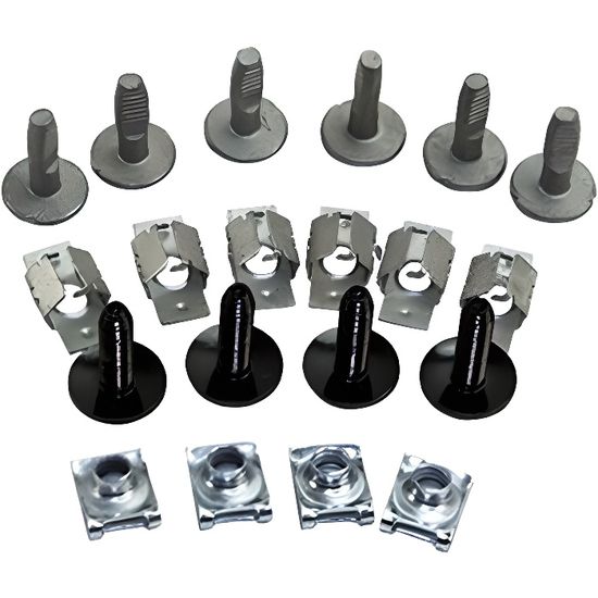 Kit de fixation Clips - Citroen - C5/Peugeot 407 - Noir - 2001-2008 ...