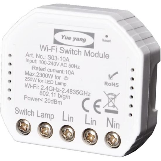 Wifi Smart Light Switch Module Interrupteur Diy Smart Life-Tuya App ...