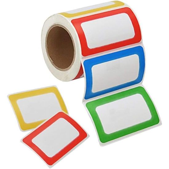 Lot de 200 étiquettes autocollantes pour étiquettes de nom - 89 x 57 mm ...