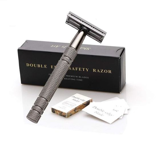 Double Edge Safety Razor With 10 Shaving Blades,Premium Wet Shaving ...