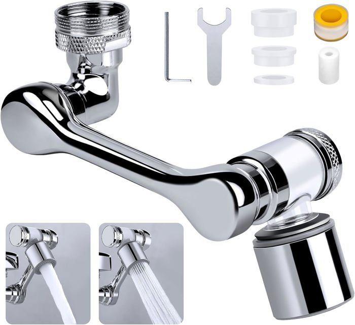 Universel Embout De Robinet Rotatif 1080°, Robinet À Rallonge Rotatif ...