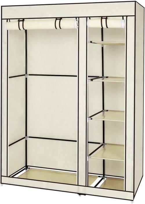 Armoire Chambre Armoire de Rangement Dressing Chambre Penderie Tissu ...