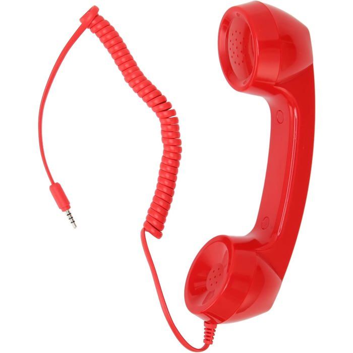 Combiné téléphonique rétro, combiné de téléphone portable résistant aux ...