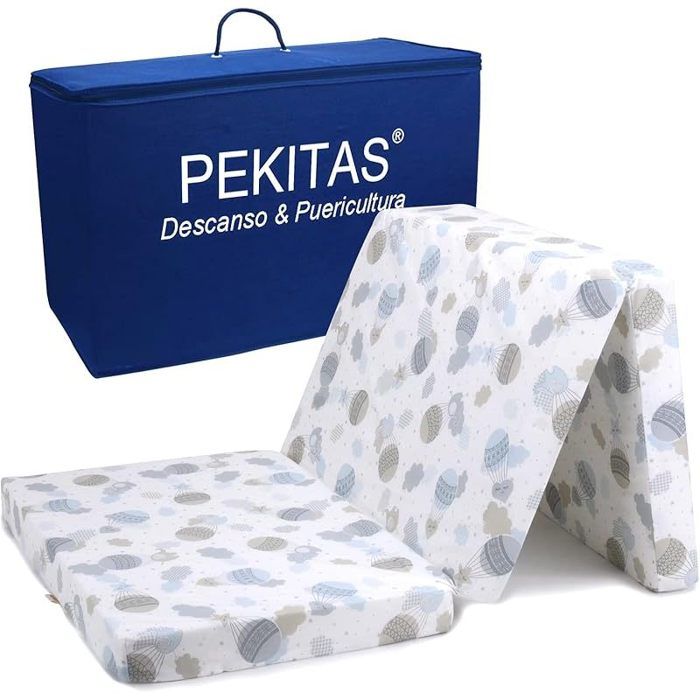 Matelas Lit Parapluie 60x120 cm Pliable Epais épaisseur 6 cm Inclut Sac ...