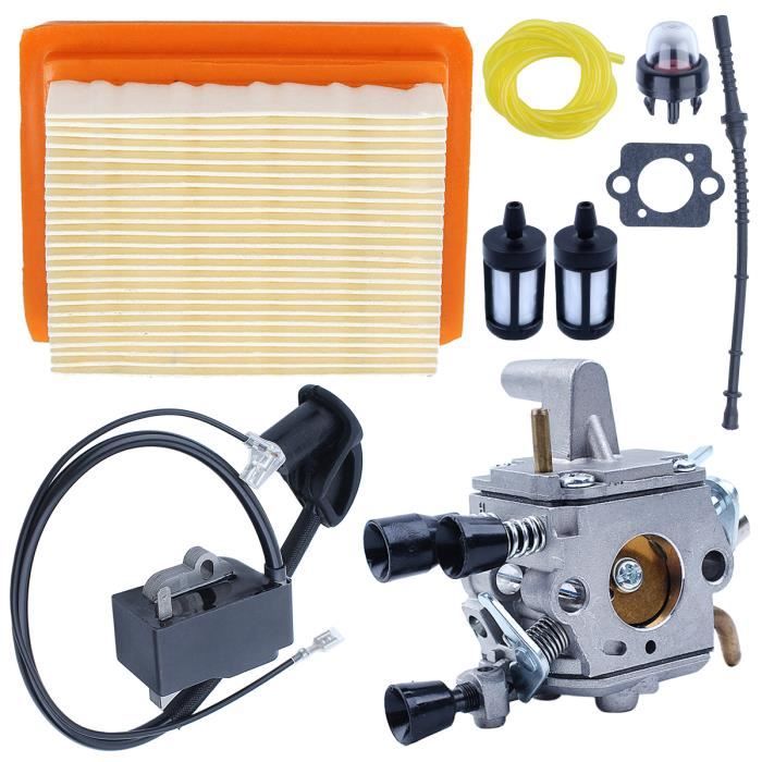 Carburateur Bobine d'allumage Kit pour Stihl FS120 FS250 FS200 FS350 FS300 Tondeuse avec Tuyau ...