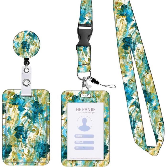 1 Support Pour Badge De Cou, Porte-Badge Avec Cordon De Serrage, Porte ...