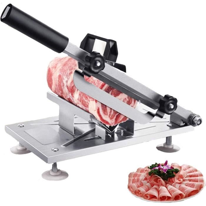 Trancheuse À Viande Congelée Manuelle Coupe-Viande en Acier Inoxydable ...
