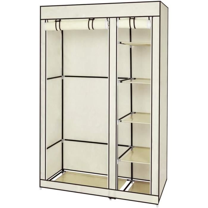 Armoire Chambre Armoire de Rangement Dressing Chambre Penderie Tissu ...