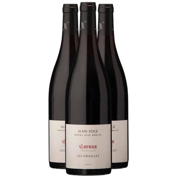 Cornas Les Chailles Rouge 2020 - Bio - Lot de 3x75cl - Alain Voge - Vin ...