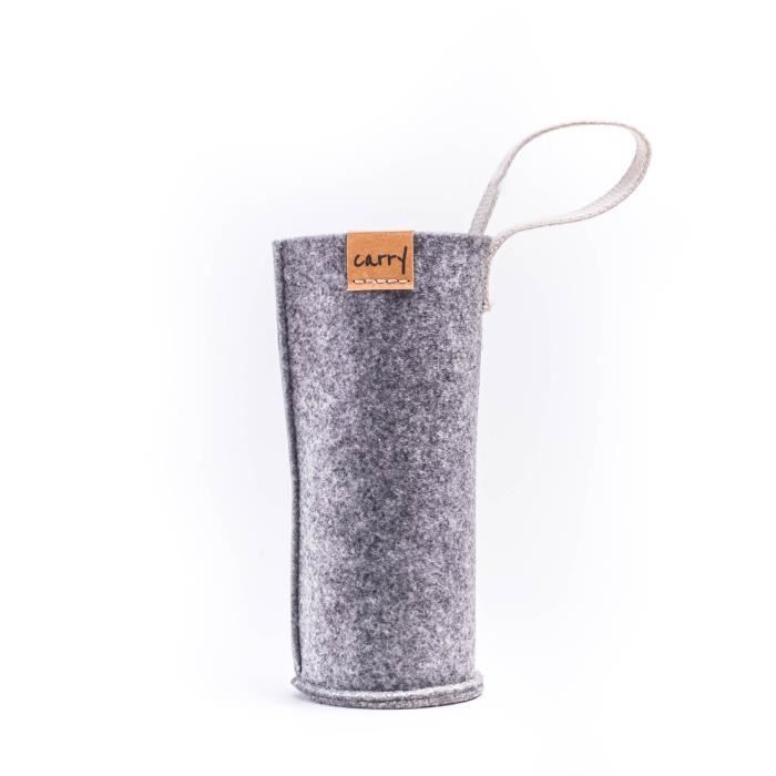 Protection de bouteille nomade en verre carry bottles - gris ...