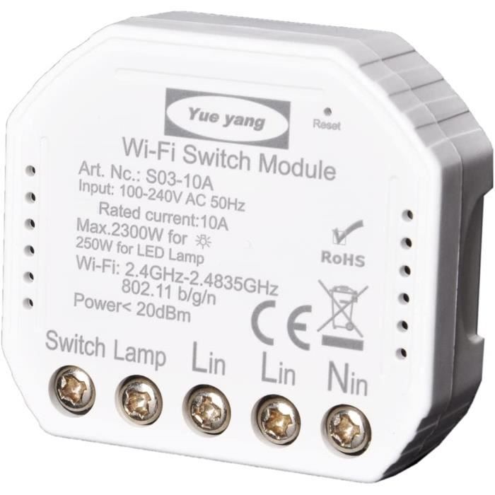 Wifi Smart Light Switch Module Interrupteur Diy Smart Life-Tuya App ...