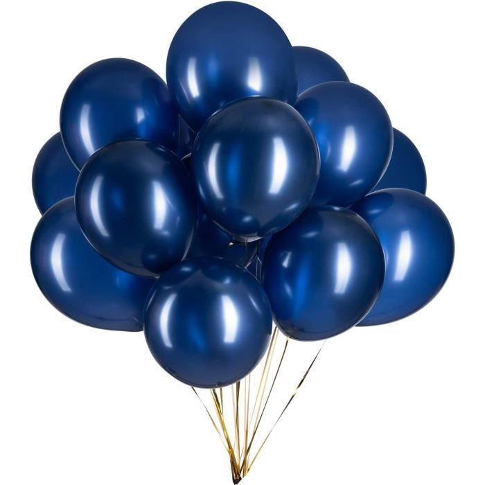 12 Pouces Ballons Bleu Marine - 30.4Cm Lot De 100 Ballon Bleu De Prusse ...